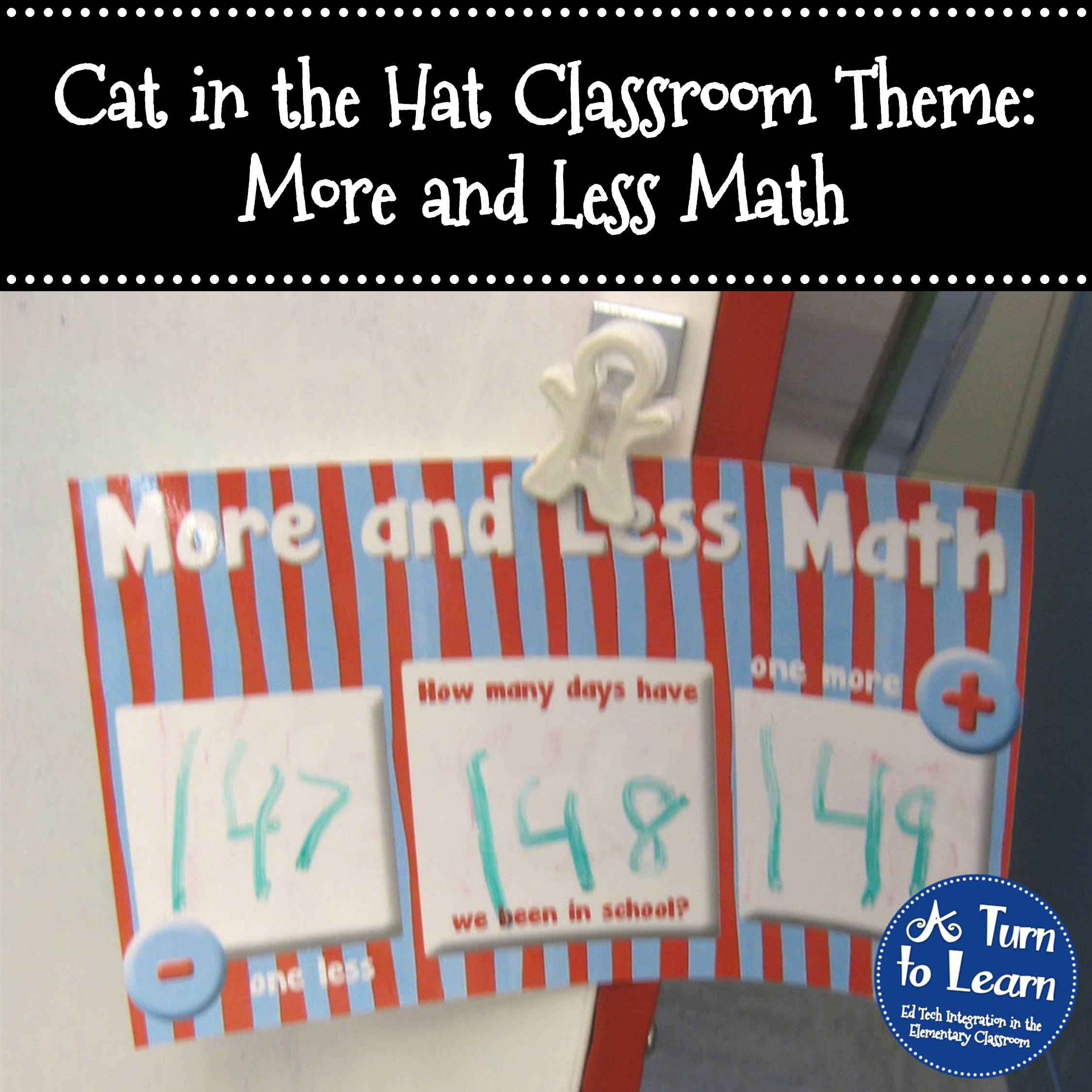 Cat in the Hat Kindergarten Classroom Theme • A Turn to Learn