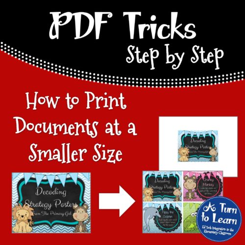 How to Print Anything at a Smaller Size! • A Turn to Learn