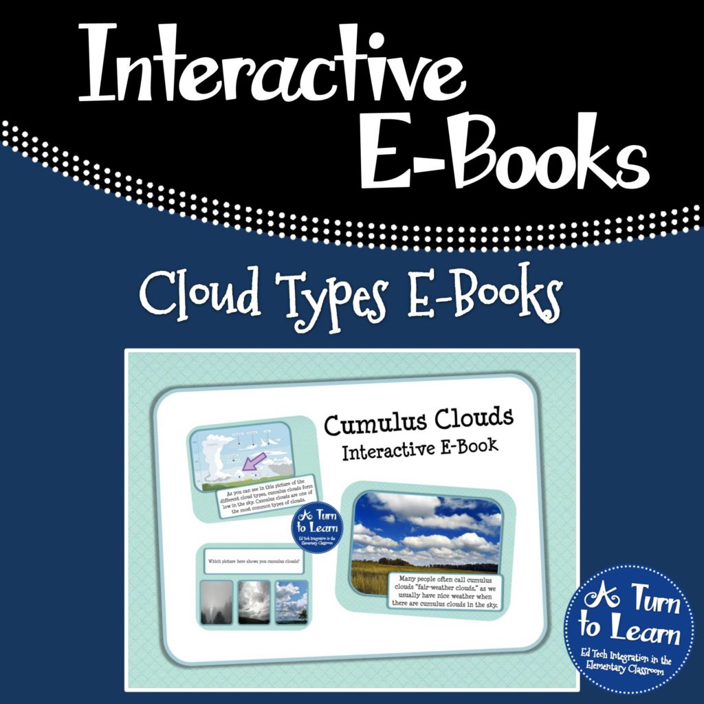 Cloud Types Interactive E-Books and Games for Smartboard • A Turn to Learn