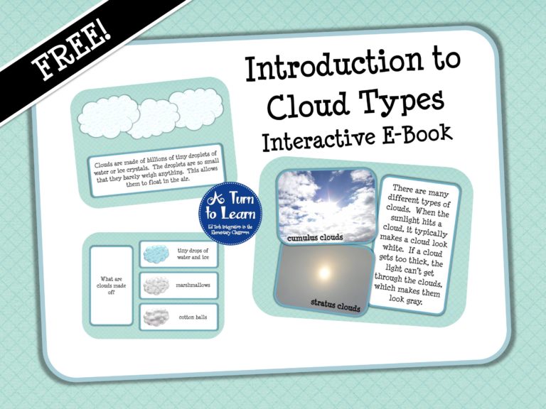 Cloud Types Interactive E-Books and Games for Smartboard • A Turn to Learn